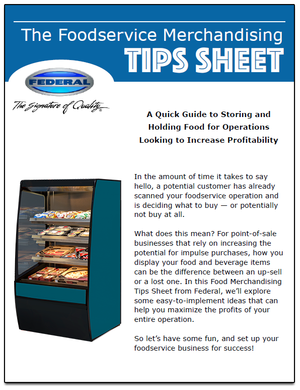 Foodservice Merchandising Tips Sheet